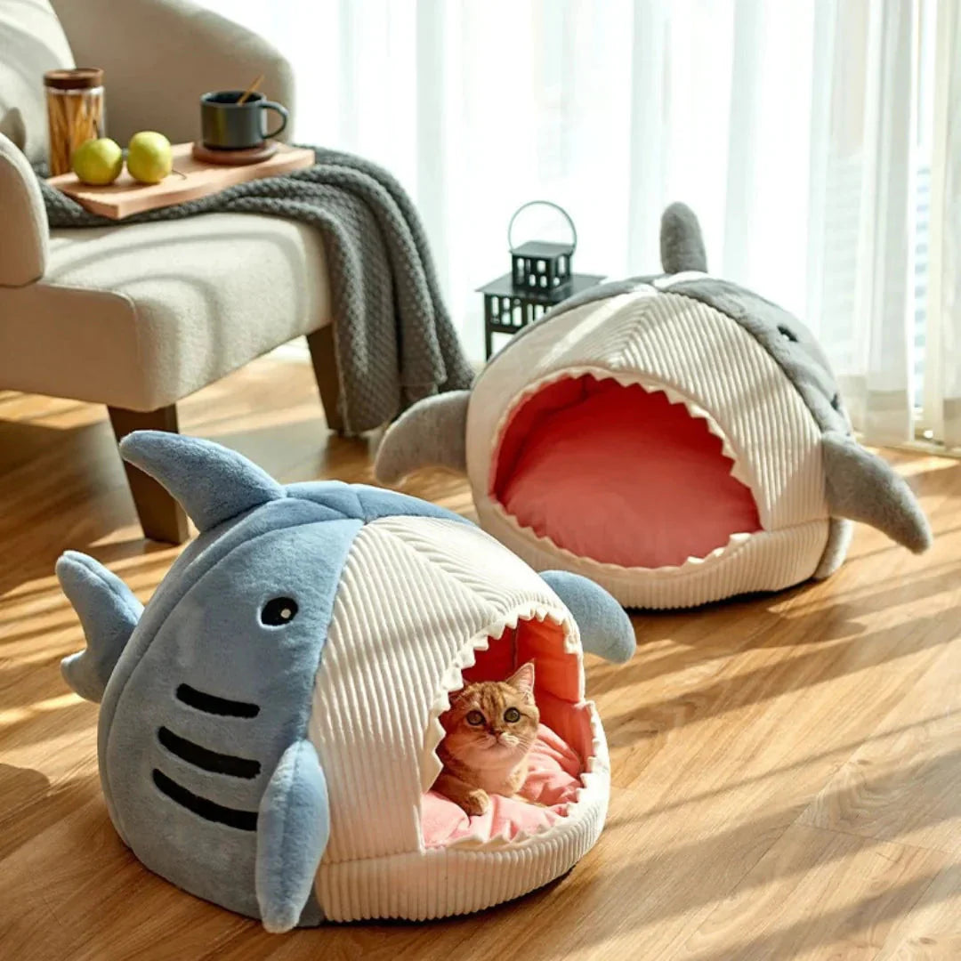 Luxury Plush Shark Pet Bed – Zupetly Store